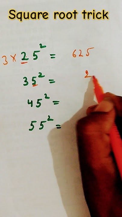 square root fast trick #square #maths #mathtricks #education #cricket #shorts #viral - YouTube
