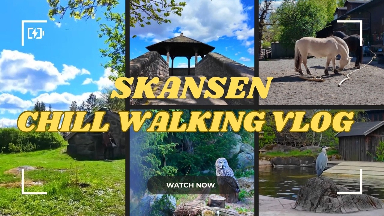 Chill Walking Vlog in Skansen, Stockholm - YouTube