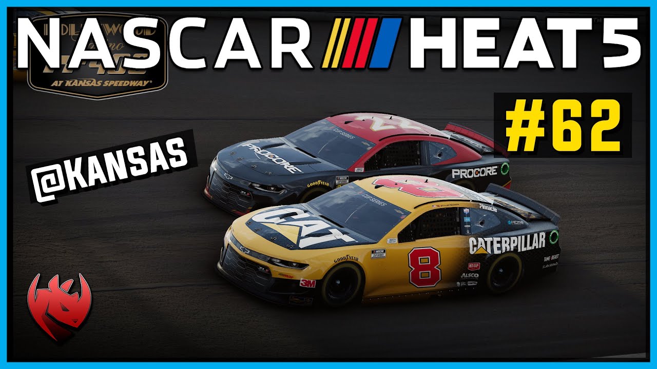 NASCAR Heat 5 Career - Ep 62 - Cup Series at Kansas Speedway - YouTube