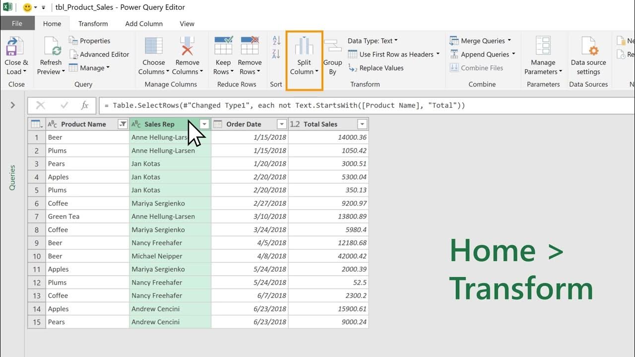 Split Data into Multiple Columns - YouTube