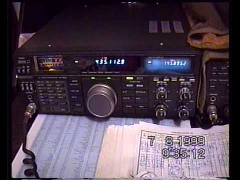 Ham Radio Contact via satelite using AO10 - YouTube