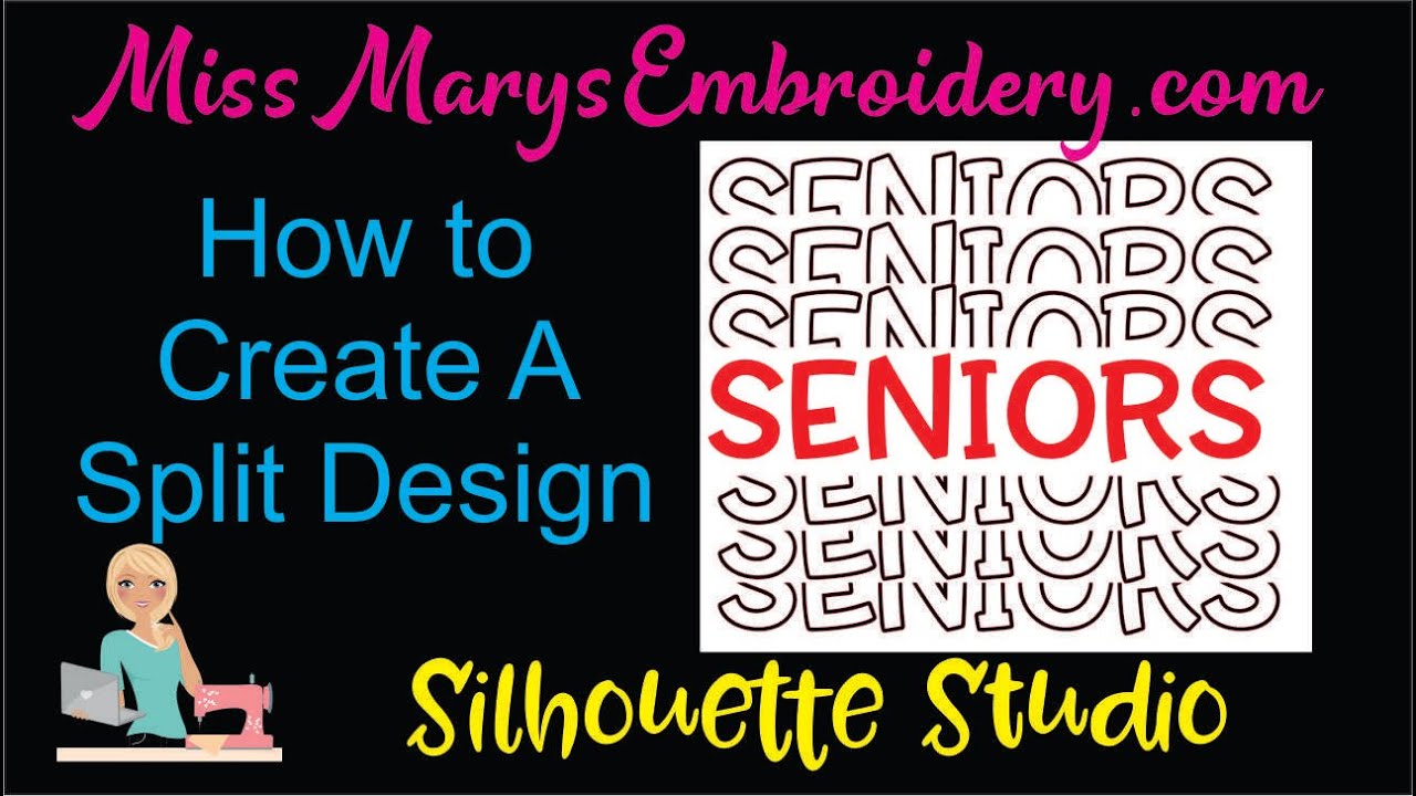 How to Create a Split Design in Silhouette Studio - YouTube