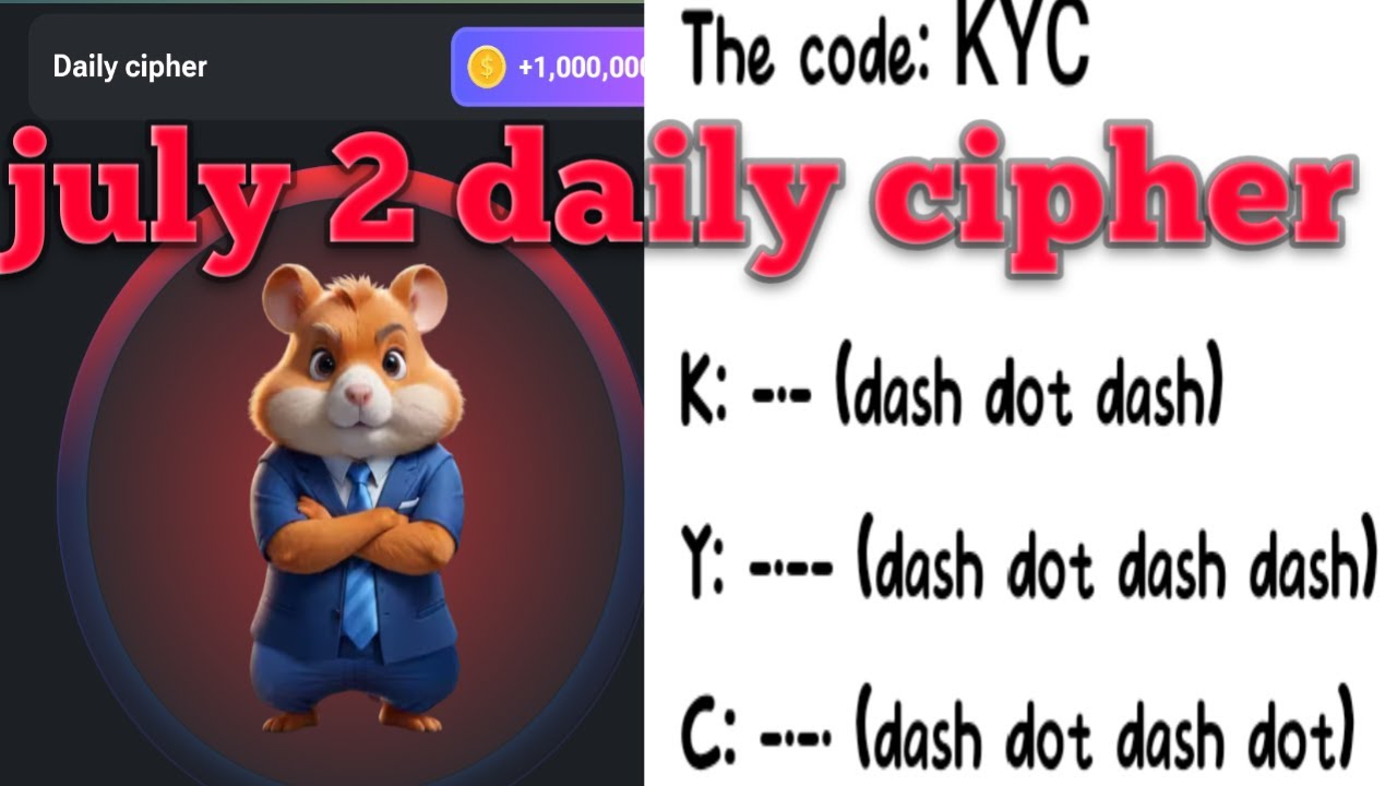 Hamster combot daily cipher july 2/2024 - YouTube