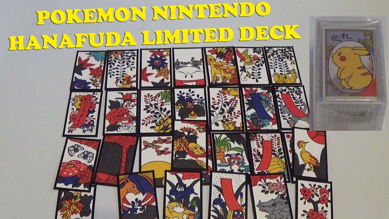Nintendo Pokemon Hanafuda Deck Pokemon Center Limited 2015 - YouTube