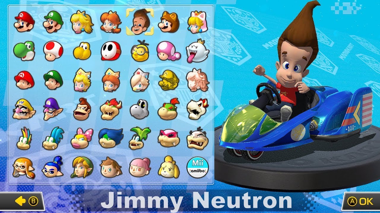 What if you play as Jimmy Neutron Mario in Mario Kart 8 Deluxe ...