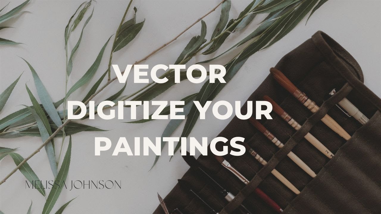 Vector Art | Digitize Watercolor Gouache Paintings for Patterns and Products - YouTube