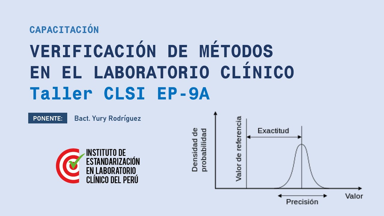 CLSI EP-09A (Taller) Evaluación de Protocolo de verificación - YouTube