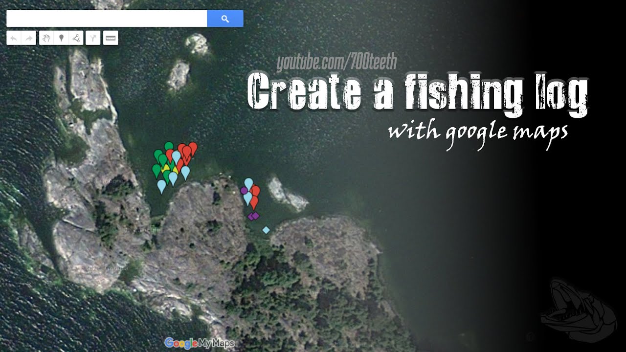 700 teeth - How to make a fishing log with Google maps - YouTube