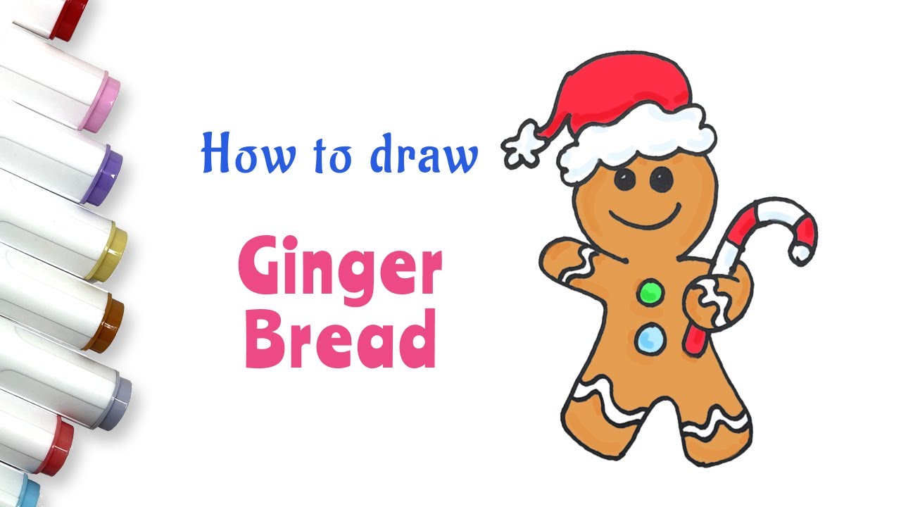 How To Draw Ginger Bread | Super Simple And Easy Drawing Tutorial ...