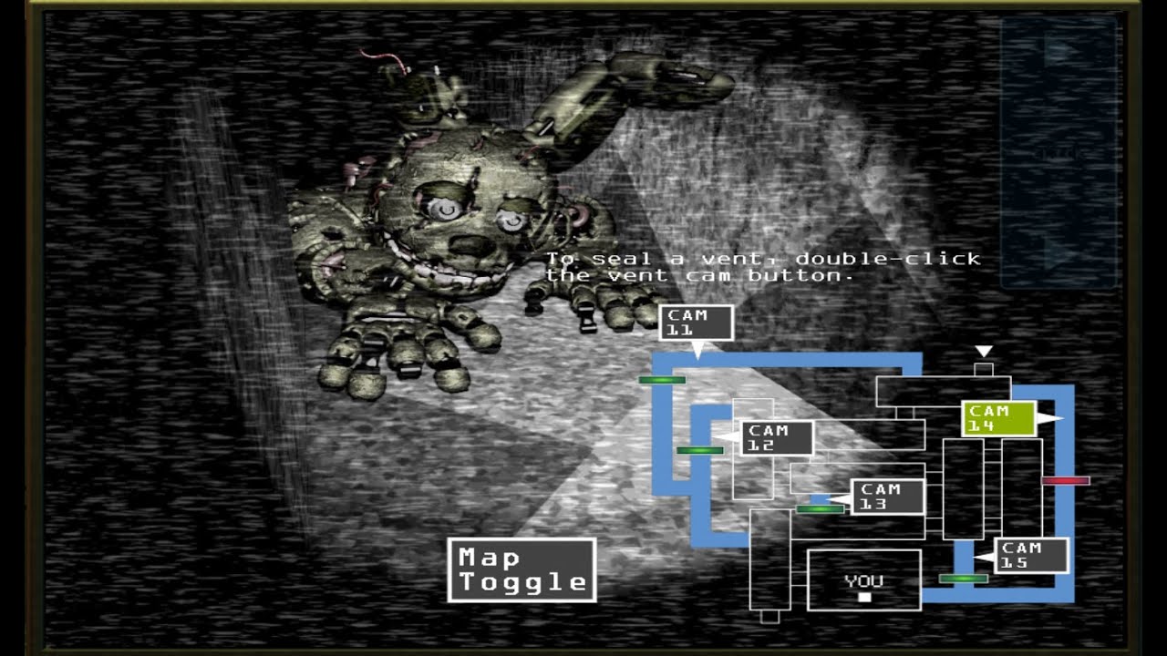 SPRING TRAP IS IN THE VENTS!!!!! [Five Nights at Freddys 3 Episode 2 ...