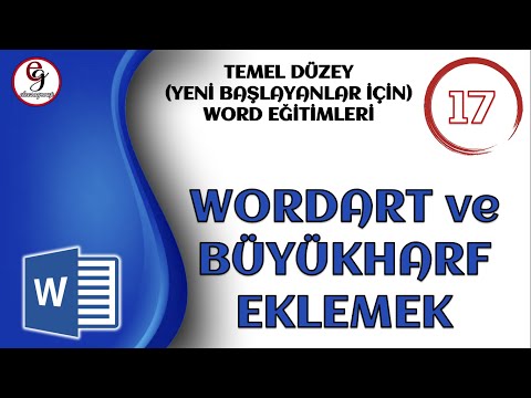 WORD DERS 17 - WordArt ve Büyük Harf Eklemek