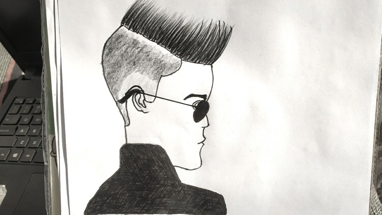 how to draw a boy hairstyle easy || man haircut & hairstyle - YouTube