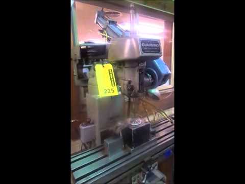 Online Auction Clausing Model 8530 Vertical Milling Machine - YouTube