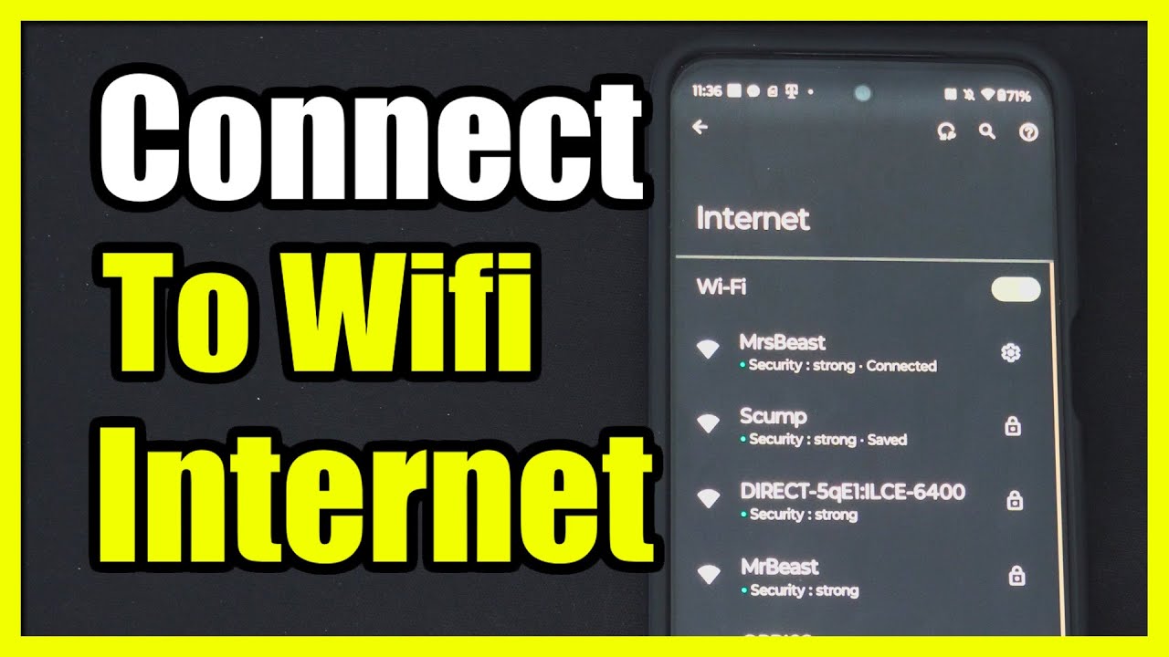 How to Connect to your Wifi on your Android Phone (Internet Tutorial ...