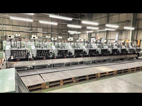 Osako 368 10 Station Saddle Stitching Machine 100% used in Japan - YouTube