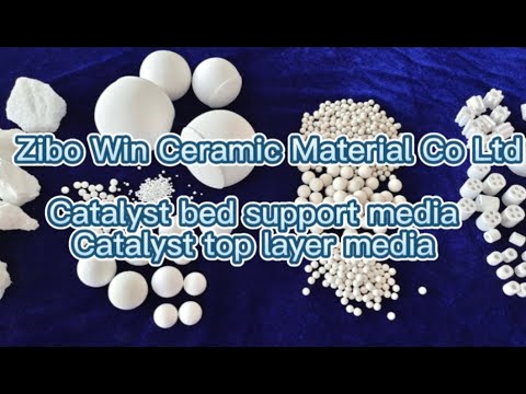 Catalyst bed support media. Inert ceramic alumina balls. Raschig ring ...