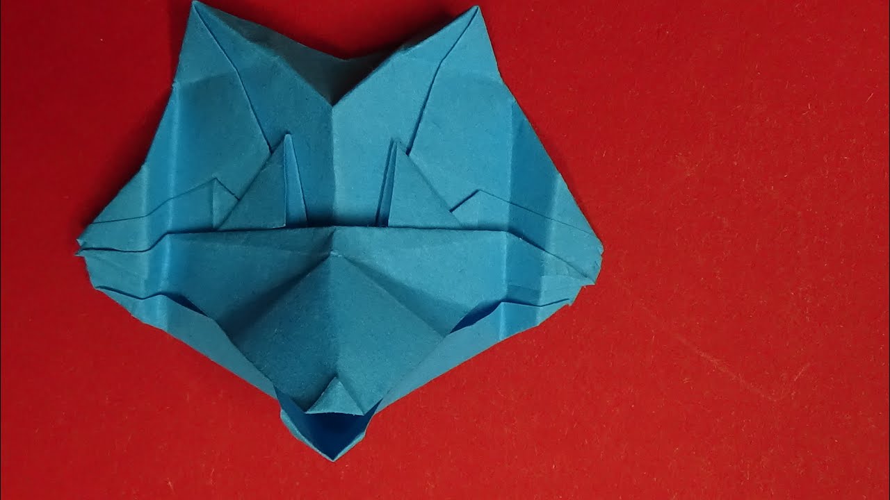 Paper Puppet / Origami Fidget paper toy Wolf - YouTube