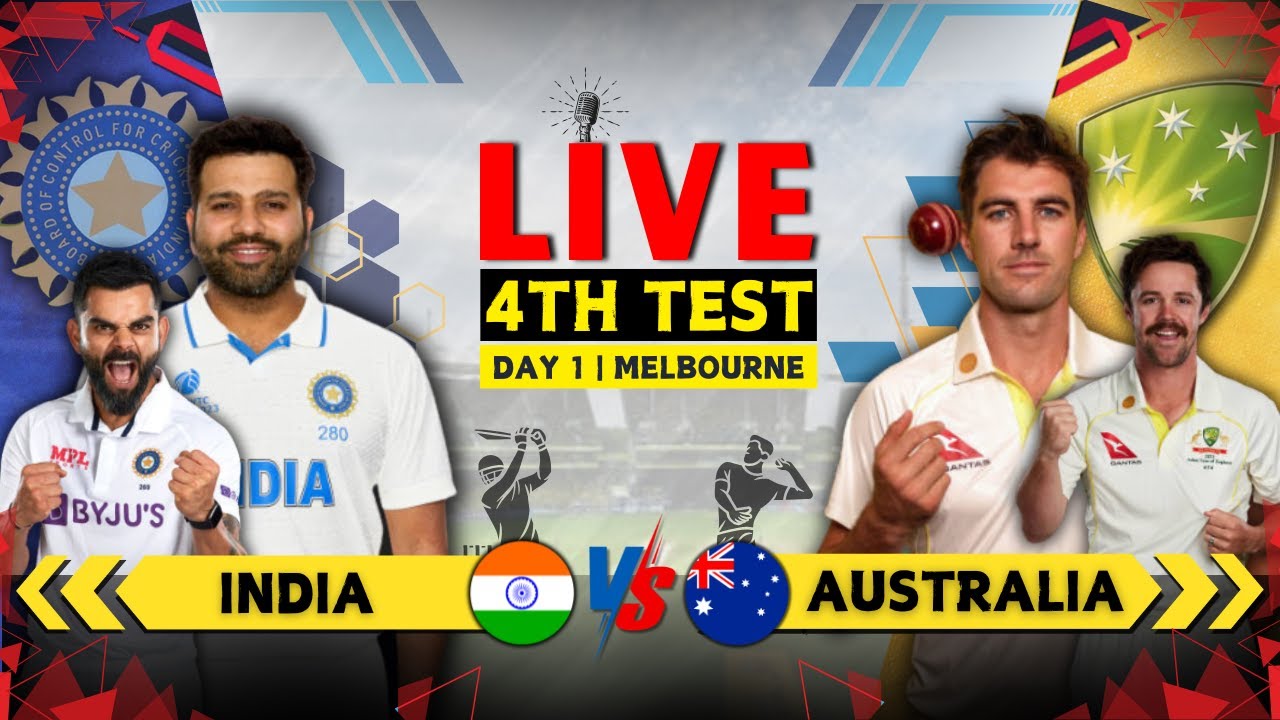 IND vs AUS LIVE 4th Test | Day 3, 3rd Session Commentary & Real-Time ...