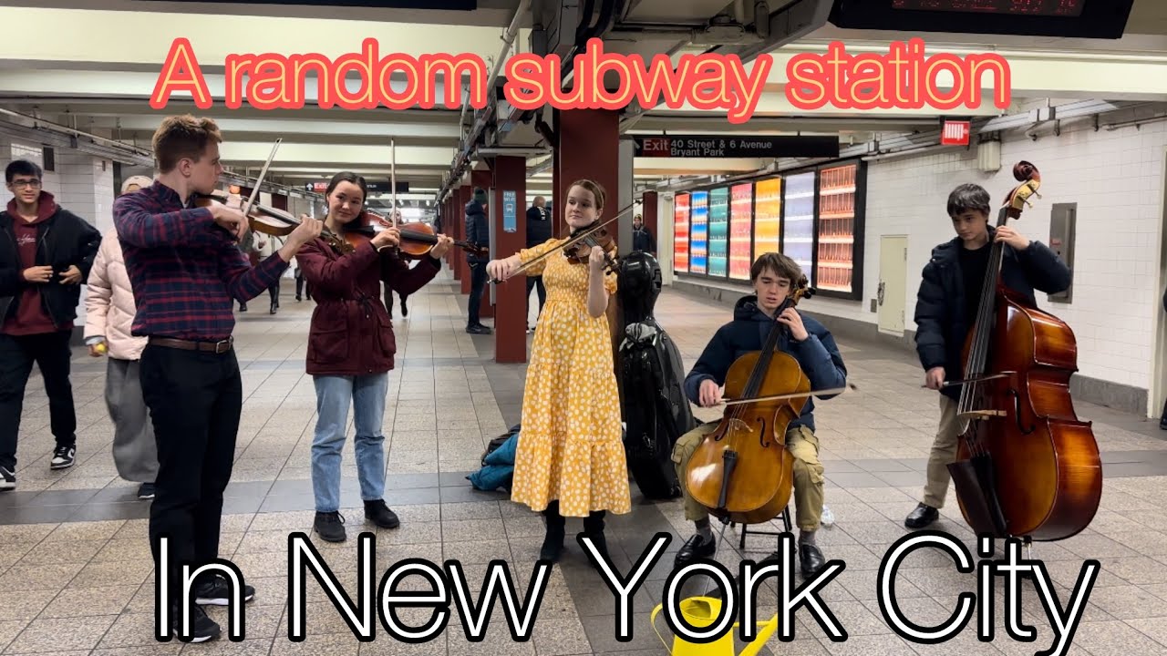 New York City Vlog | Violin 🎻 performance in Subway Station - YouTube