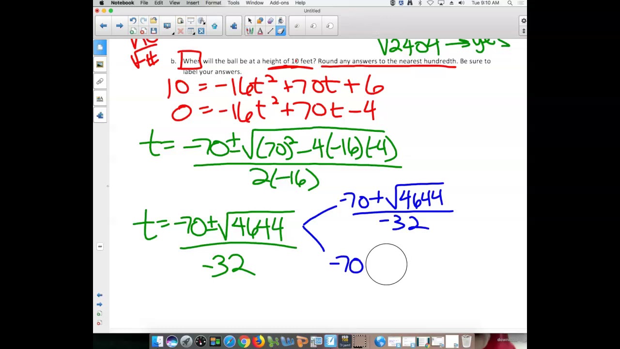 Algebra 2 Chapter 4B Practice Test Day 2 - YouTube