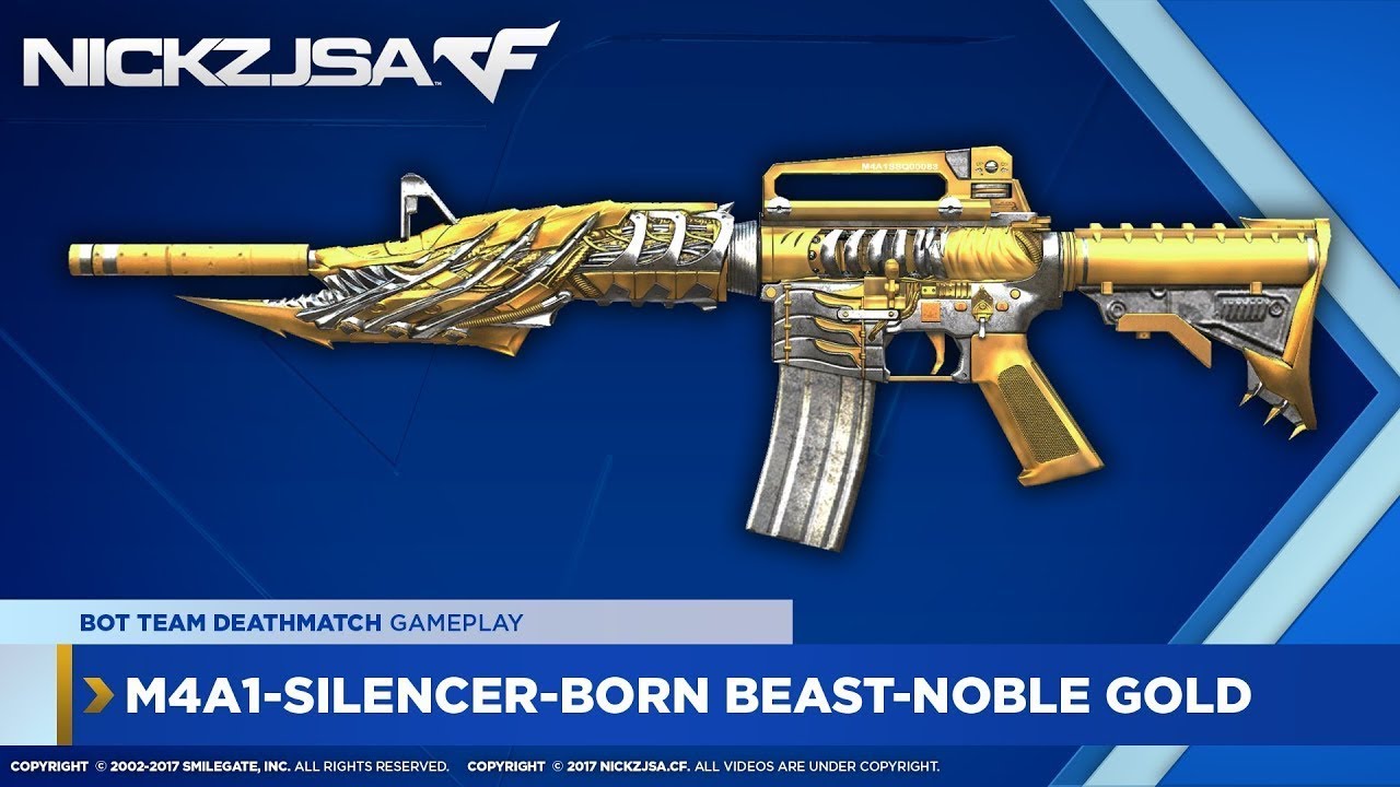 C4- M4A1-S-Born Beast-Noble Gold || Đột Kích Trong Tầm Ngắm || Killer.D ...