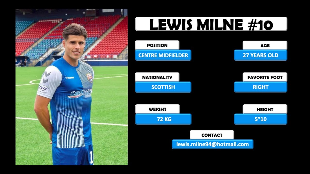2021/2022- Lewis Milne - Centre Midfielder - Highlights - YouTube