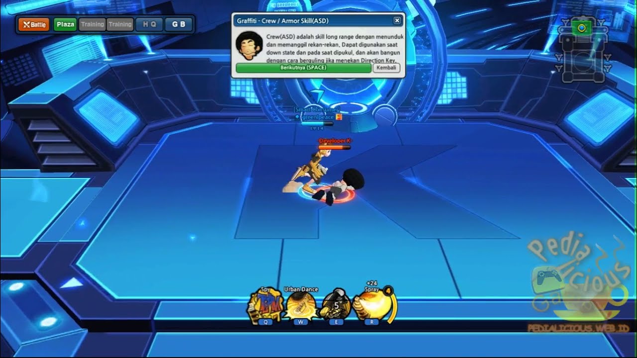 Skill "Graffiti" Developer K Training - Normal & Melee Hero Lost Saga ...