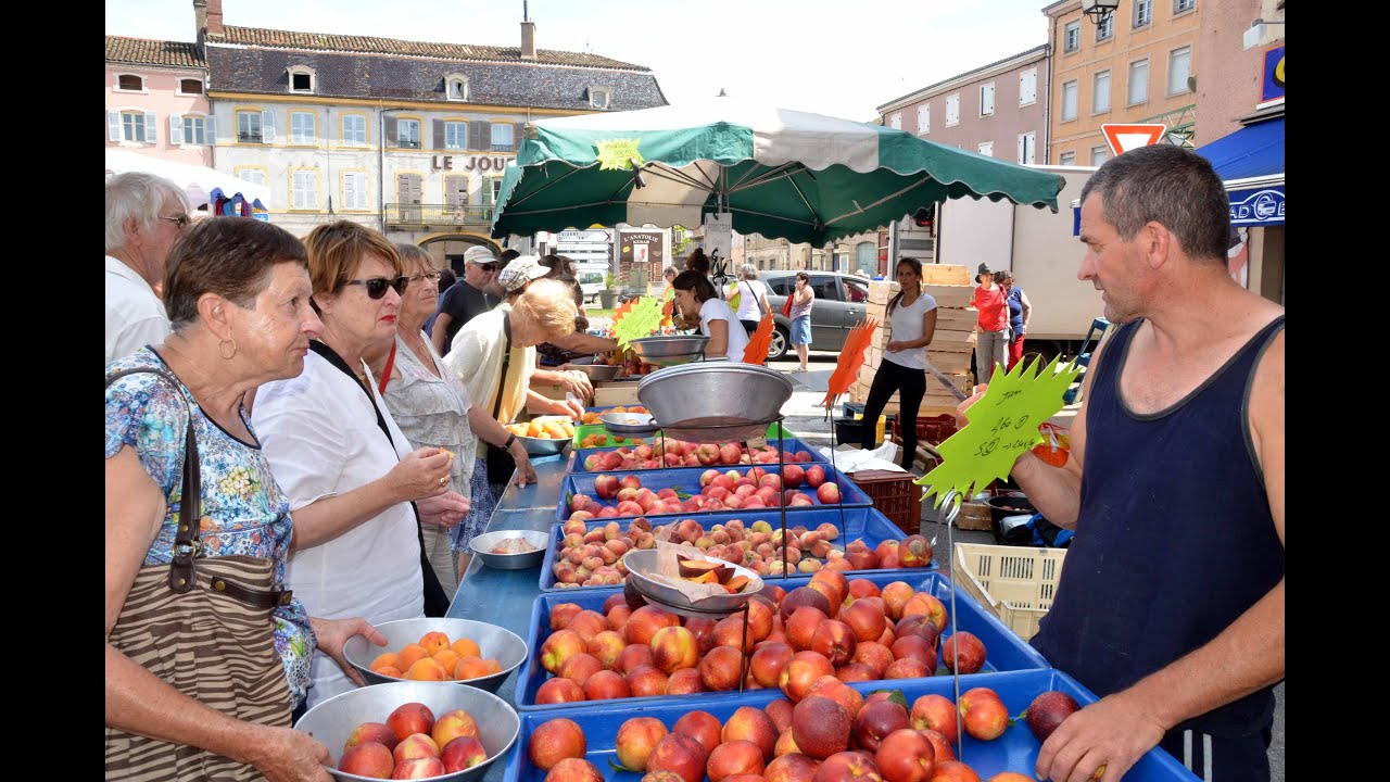 Pont de Vaux marché du 27 juillet 2016 - YouTube