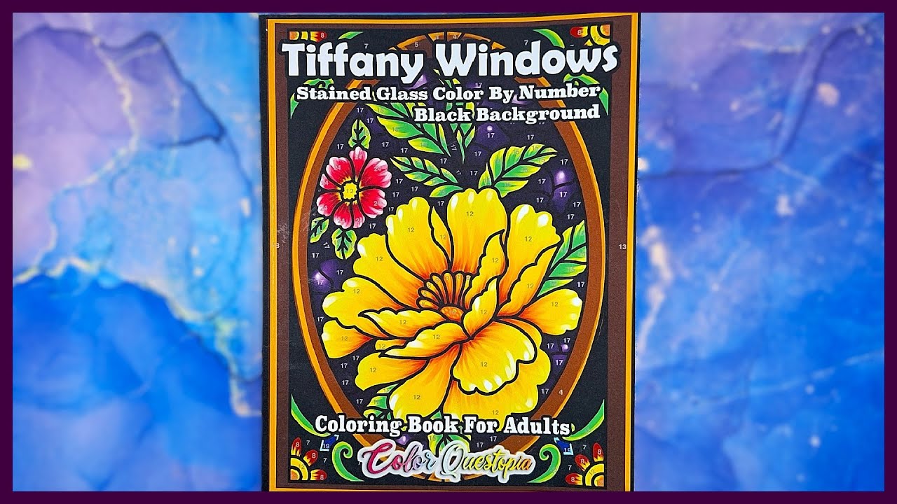 Tiffany Windows by Color Questopia | Completed Book Flip Through - YouTube