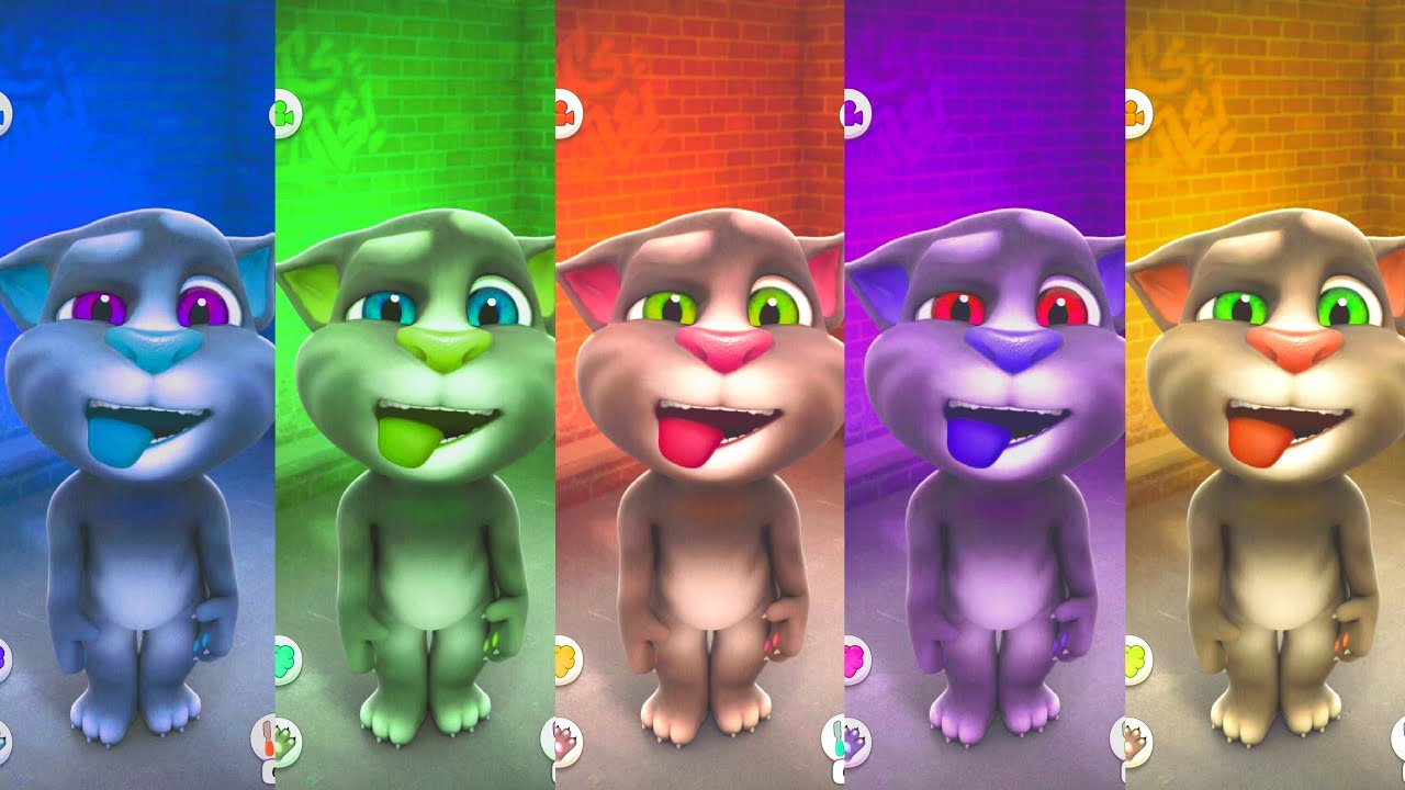 My Talking Tom colours funny movement || Talking Tom 🔴 All NEW Episodes ...