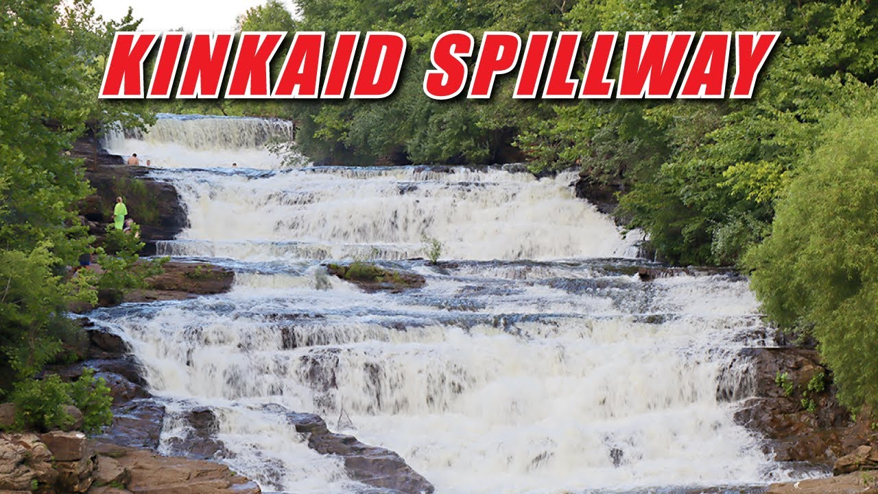 Kinkaid Spillway MULTI-LEVEL WATERFALL | FULL HIKE up ILLINOIS BEST ...