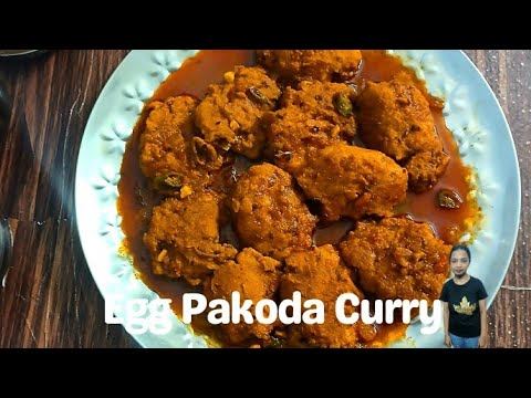 Egg Pakoda Curry Recipe | Anda Pakoda Curry Recipe | Dimer Borar Jhol ...