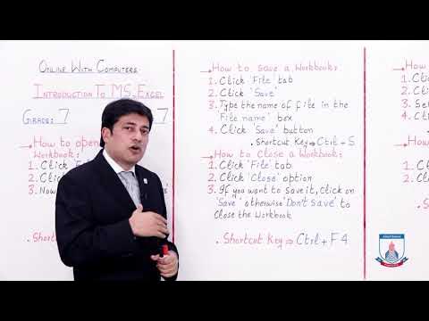 Class 7 - Computer Studies - Chapter 7 - Lecture 5 - Workbook in MS-Excel - Allied Schools - YouTube