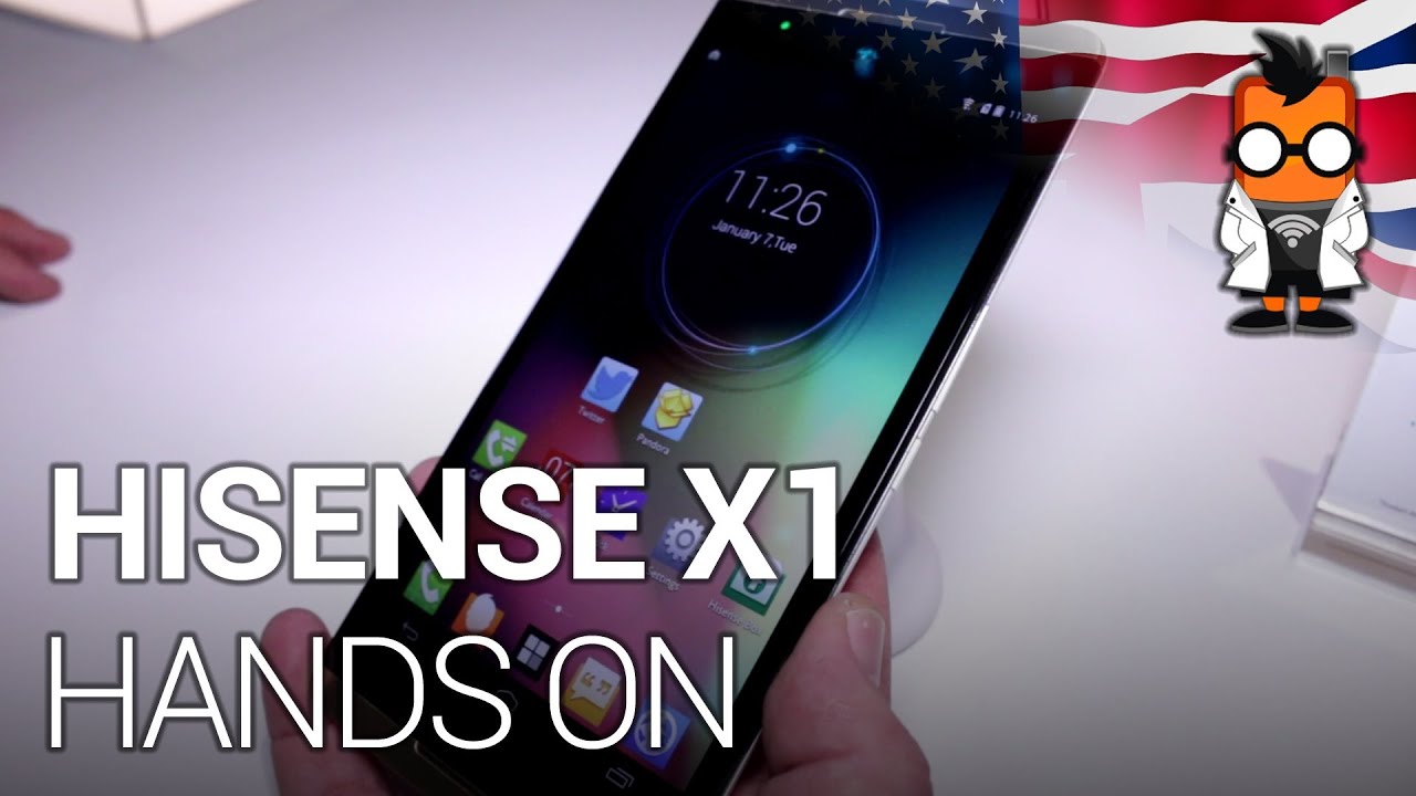 HiSense X1 - 6.8 inch Full HD Quadcore Phablet hands on at CES 2014 ...