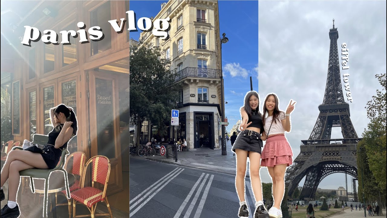 paris travel vlog!🇫🇷🥖 Eiffel tower🌷 palace of versailles👑 normandy🌉 ...