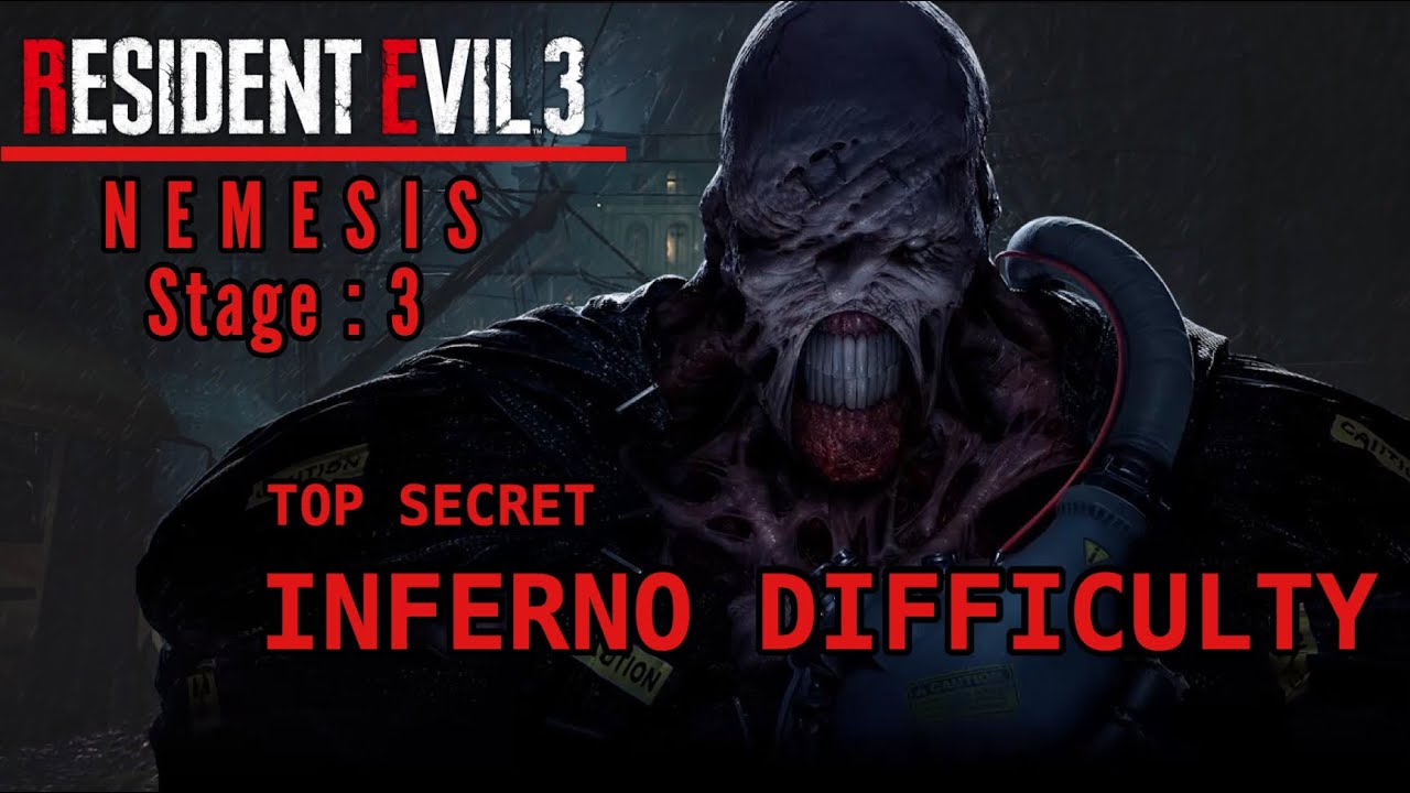 Resident Evil 3 HD - Stage 3 Nemesis |Inferno Difficulty| - YouTube