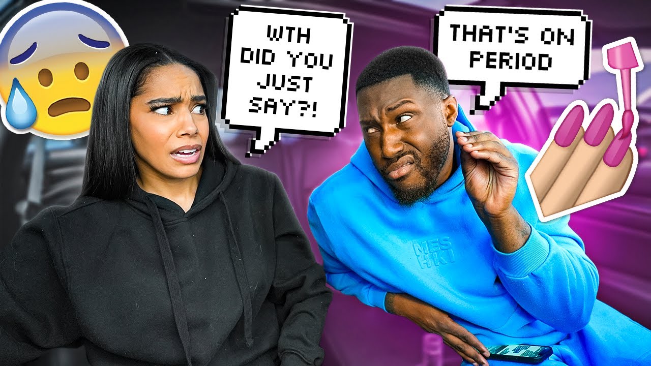 Saying "THATS ON PERIOD!" After Every Sentence! *SHE SNAPS* - YouTube