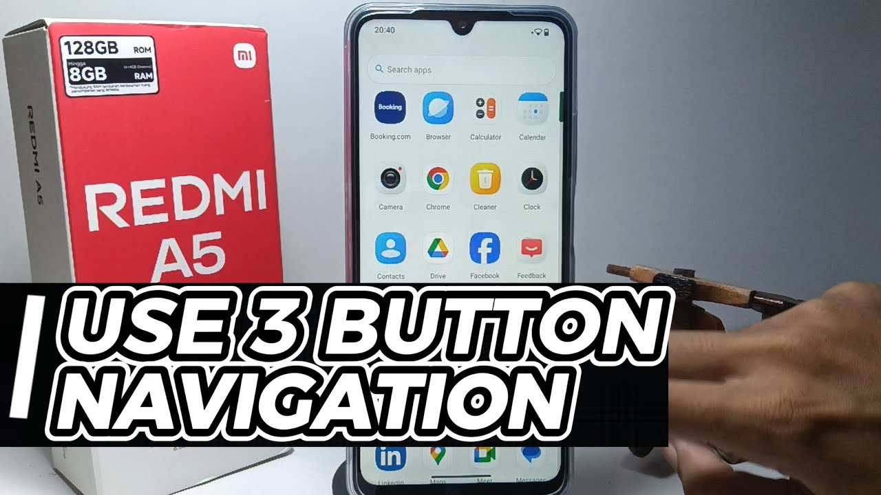 How To Use 3 Button Navigation On Redmi A5 - YouTube
