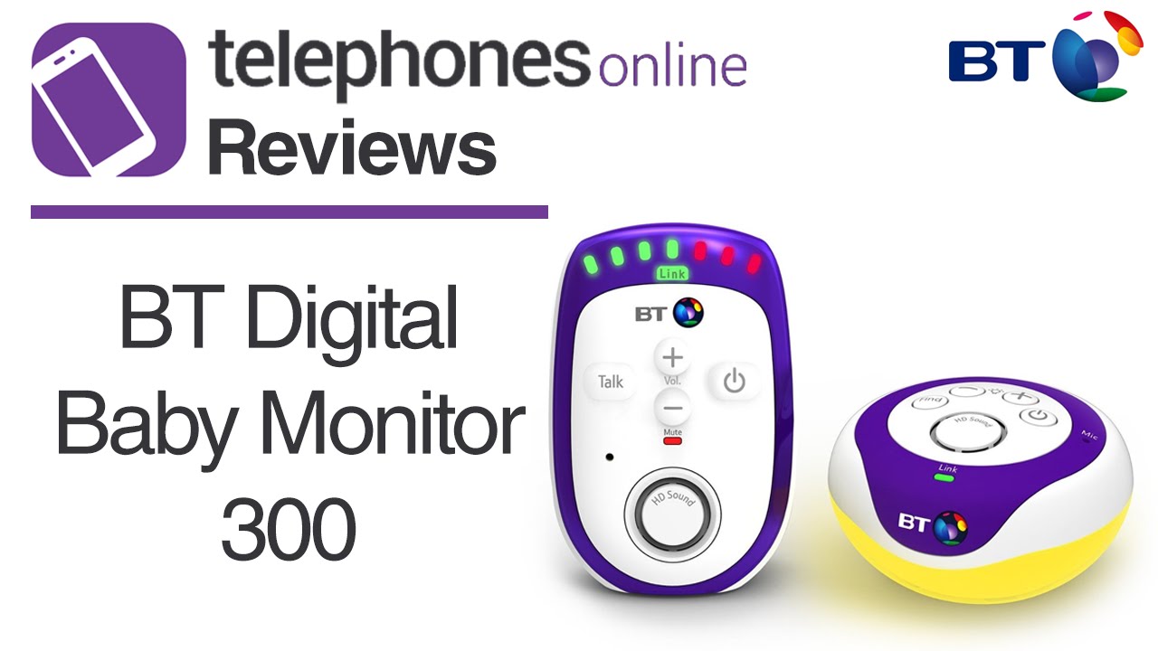 BT Digital Baby Monitor 300 Review By Telephones Online - YouTube
