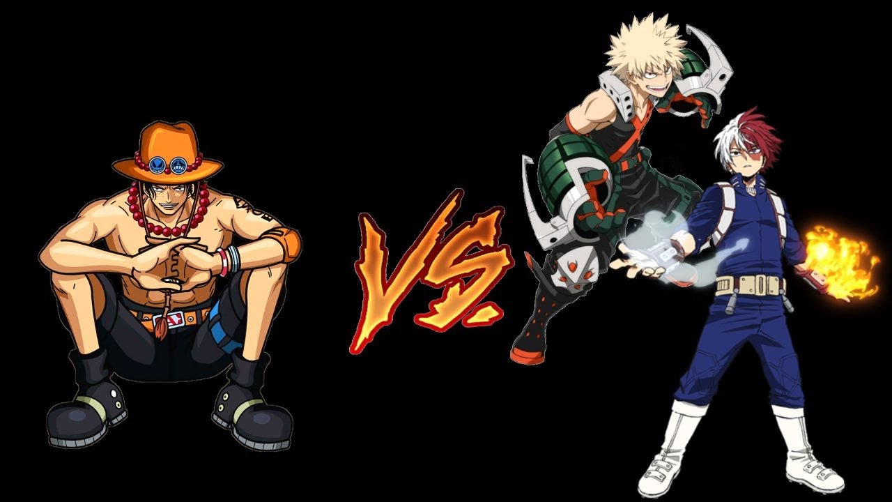 Ace vs Bakugou & Todoroki sprite animation - YouTube