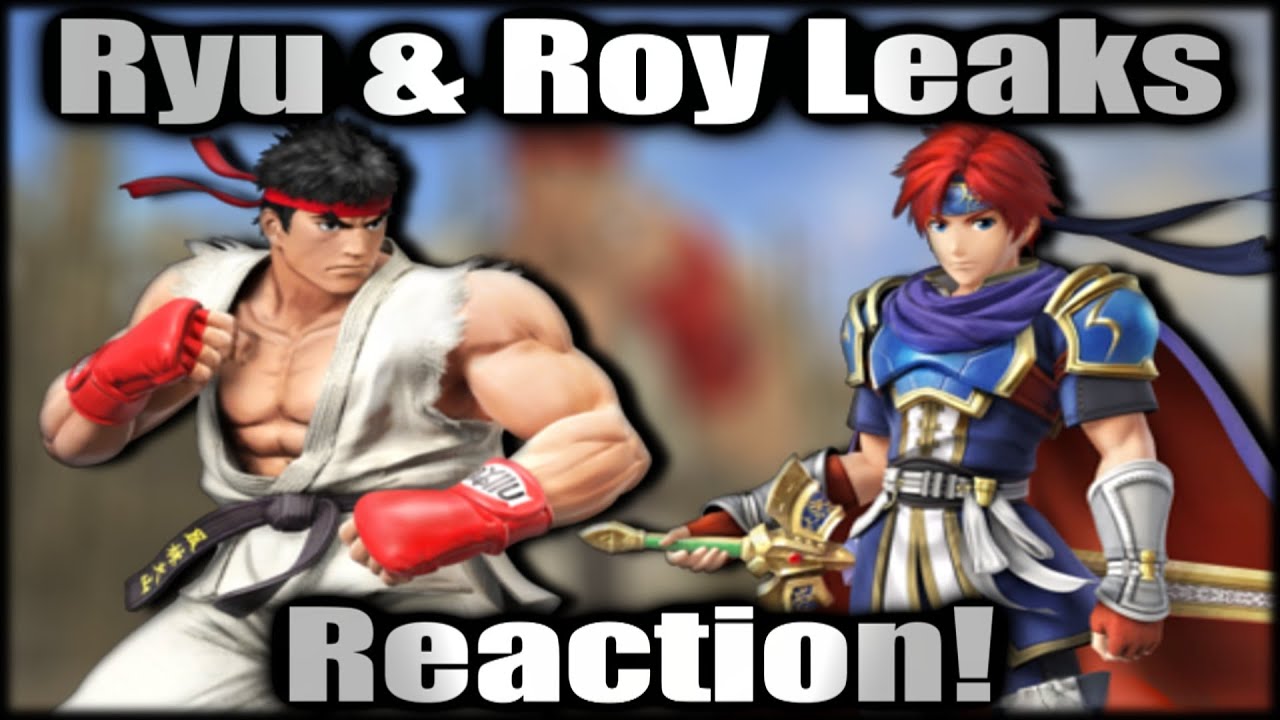 My Reaction To: SSB4 Ryu & Roy Leaks! (60FPS) - YouTube