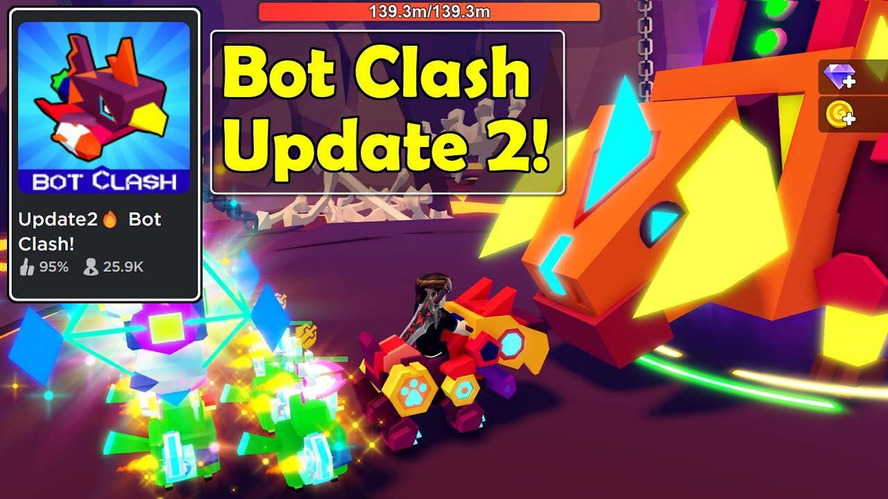 BOT CLASH UPDATE 2 IS HERE!! New Mythical Bot Pet Phoenix and Legendary ...