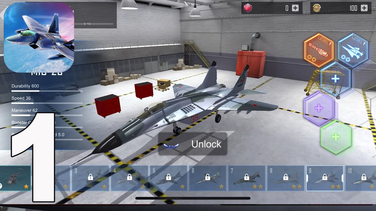 Air Battle Mission - Gameplay Walkthrough Part 1(iOS,Android) - YouTube