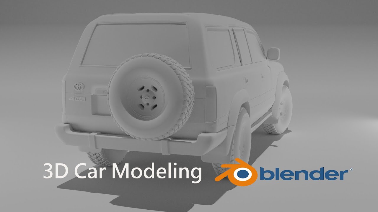 3D Car Modelling Blender Timelapse | LandCruiser VX80 | Blender 3.4 ...