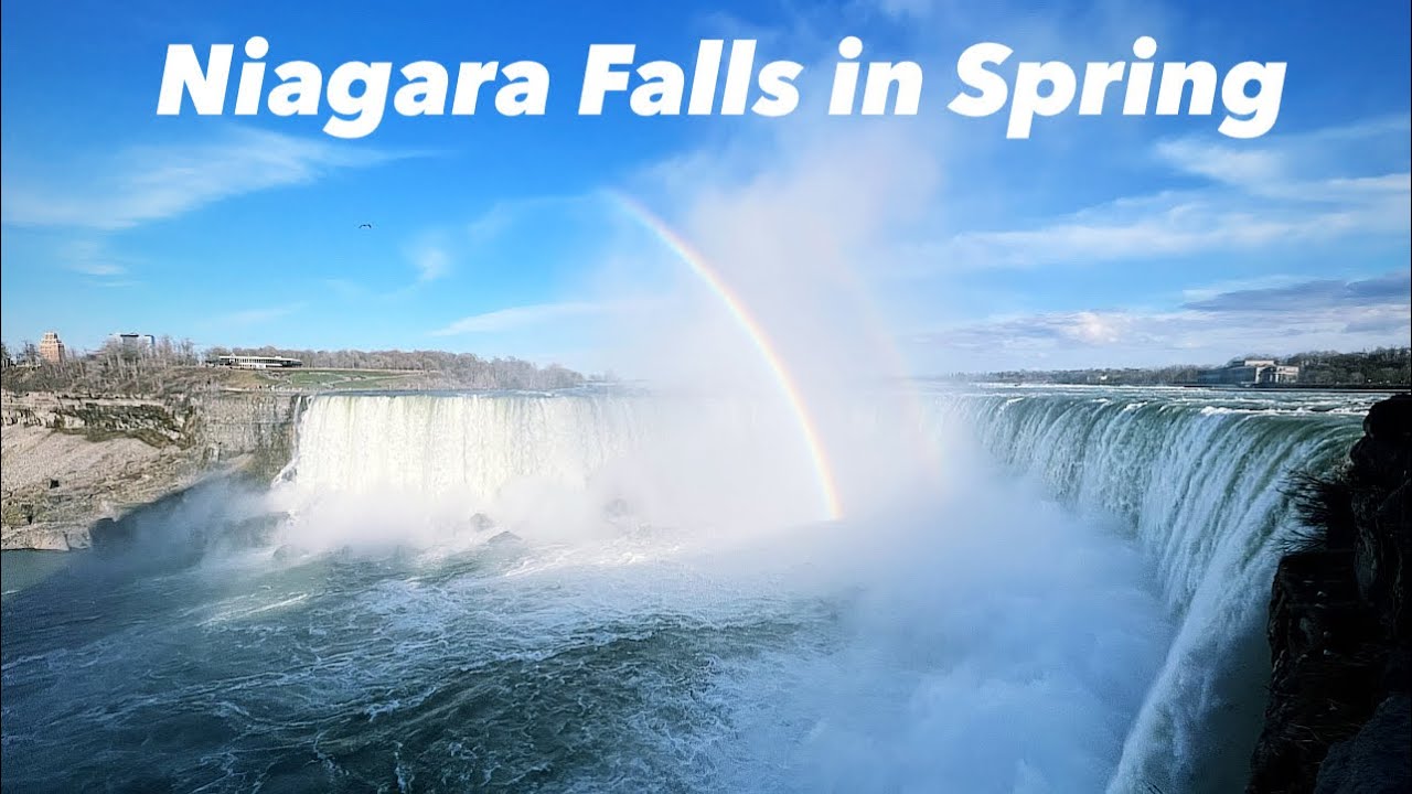 Niagara falls Spring walk || Canada side || Easter holiday || Canada ...