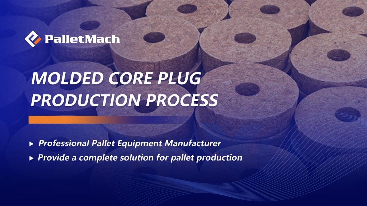 Molded Wood Core Plug Machine | Production Process - YouTube