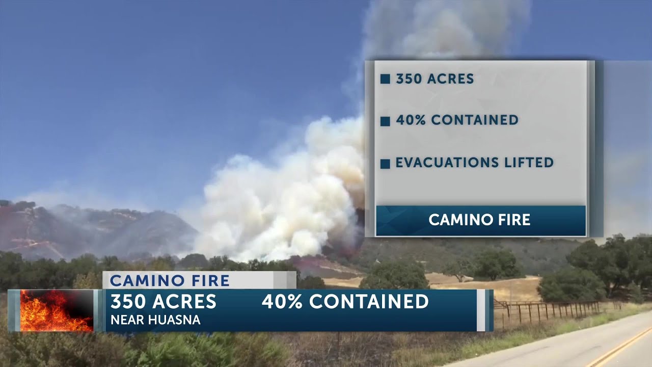 Evacuations lifted for Camino Fire in San Luis Obispo County, 350 acres ...
