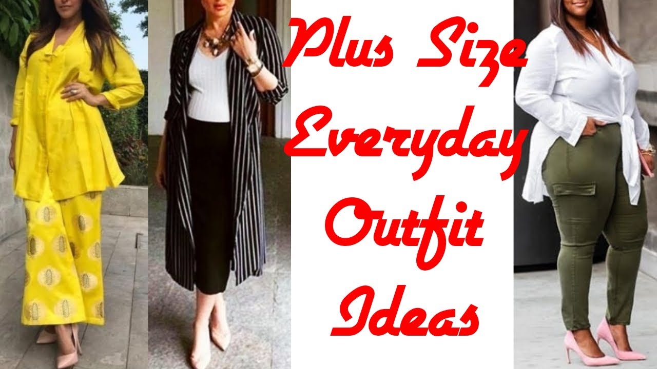 Simple Casual Outfit Ideas For Plus Size Girls || Everyday Outfit Ideas ...