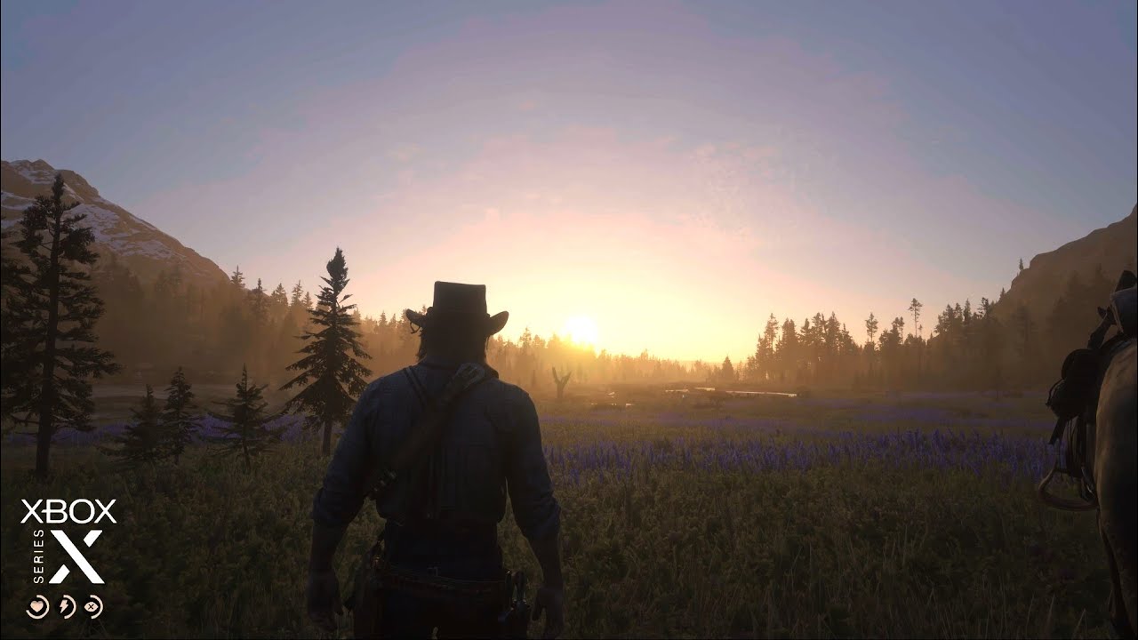 Great SUNRISE in Big Valley | Red Dead Redemption 2 (Xbox Series X ...