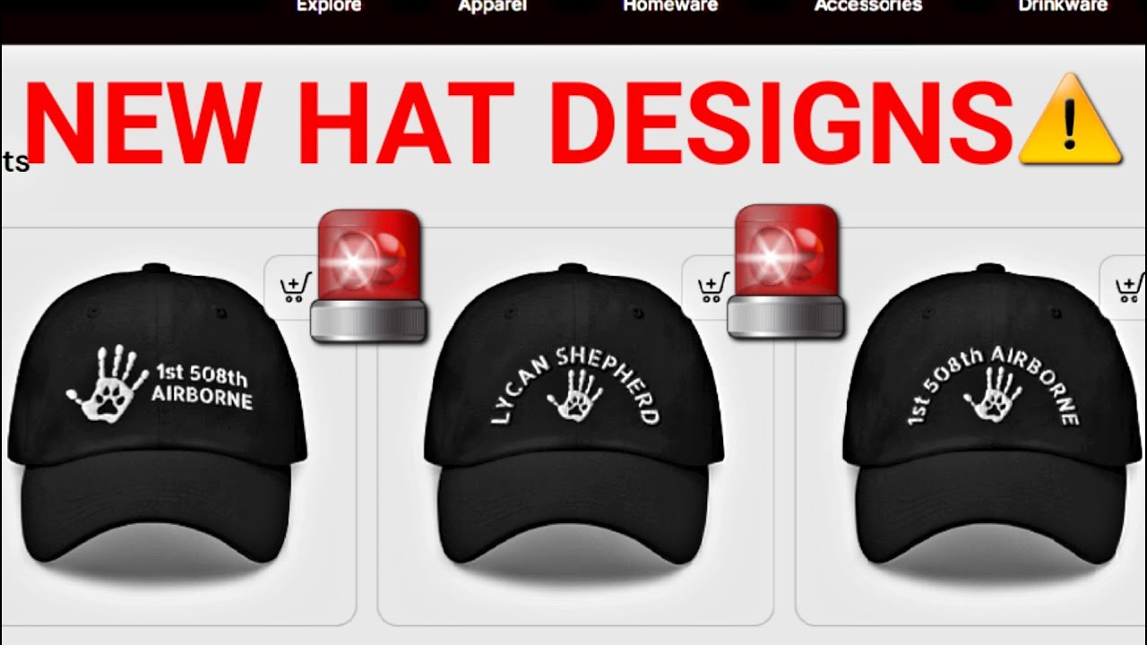3 NEW Merch Hats!! - Lycan Shepherd Hat & 2 Others!! - YouTube